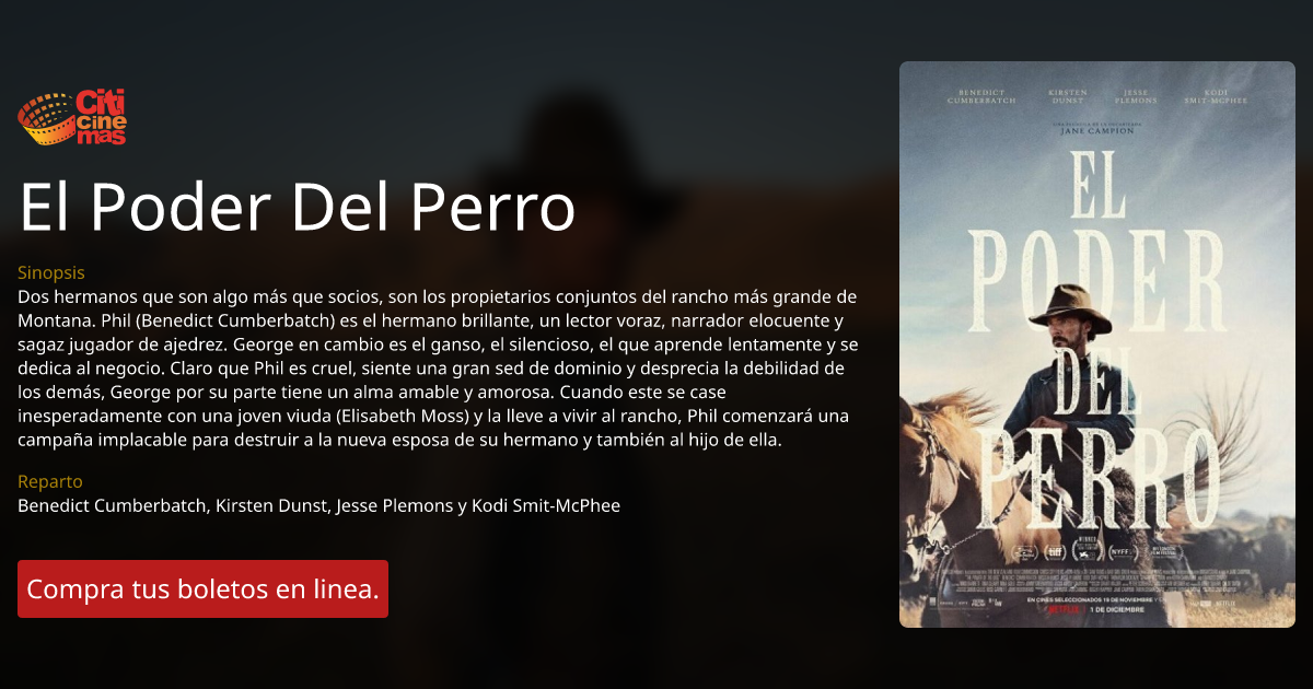 El Poder Del Perro