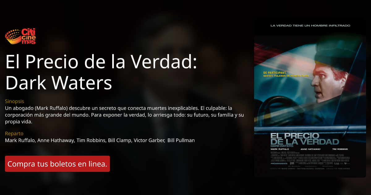 El Precio de la Verdad: Dark Waters