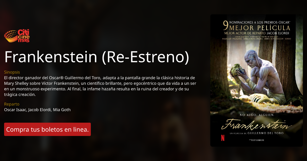 Frankenstein (Re-Estreno)