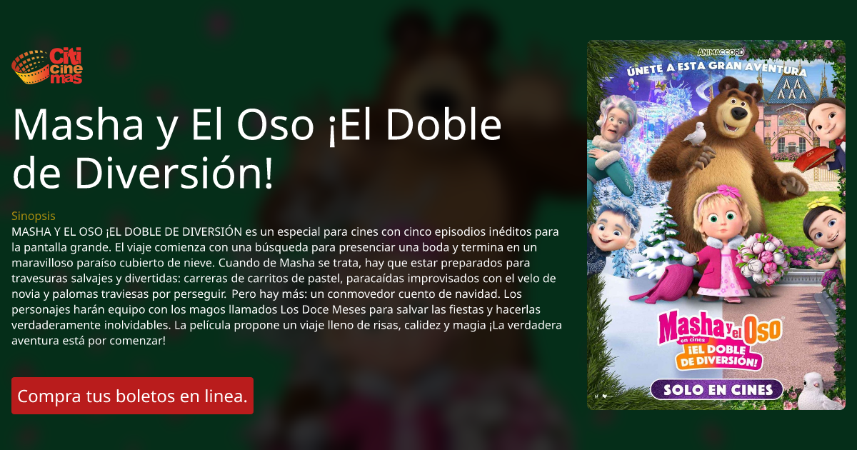 Masha Y El Oso ¡el Doble De Diversión 5520