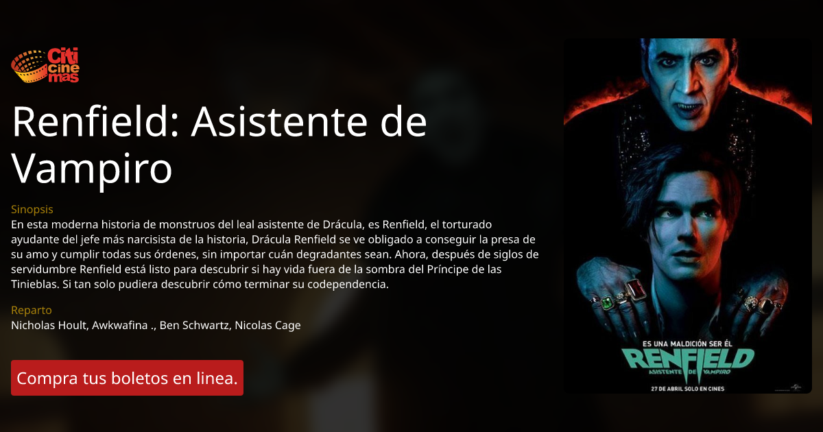 Renfield: Asistente de Vampiro