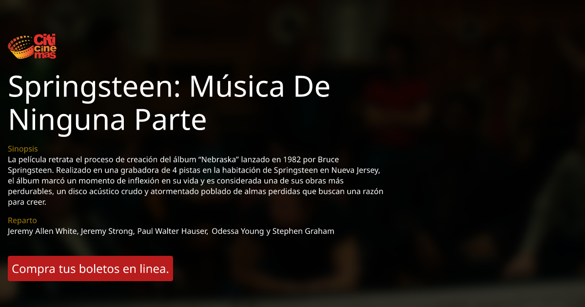 Springsteen: Música De Ninguna Parte