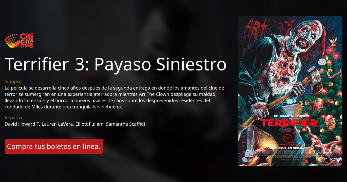 Terrifier 3: Payaso Siniestro