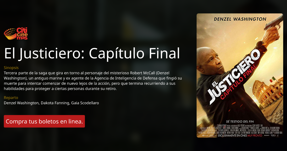 El Justiciero: Capítulo Final